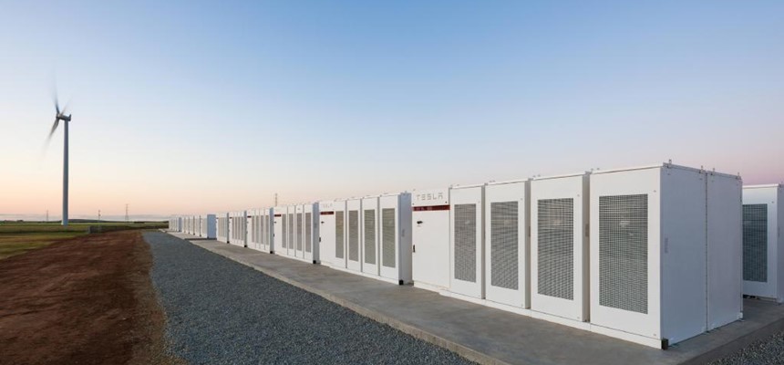 ELON MUSK'S GIANT BATTERY HAS NOW BEEN REVEALED IN SOUTH AUSTRALIA